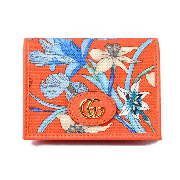 Gucci | Bags | Gucci Mini Wallet Flora Orange | Poshmark